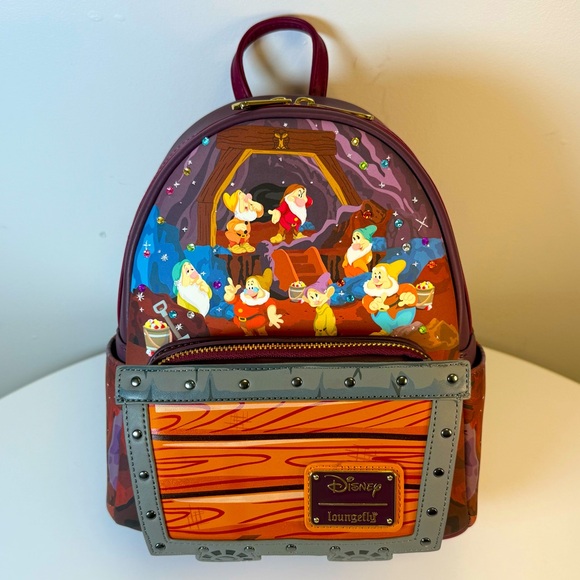 Loungefly | Bags | Loungefly Disney Seven Dwarfs Mine Cart Mini ...